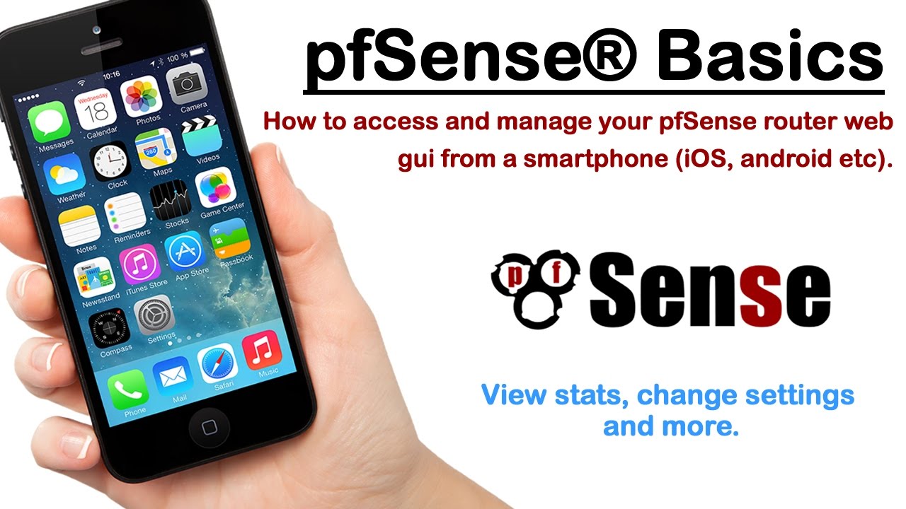 How to access and manage your pfSense router web gui from a smartphone ...
