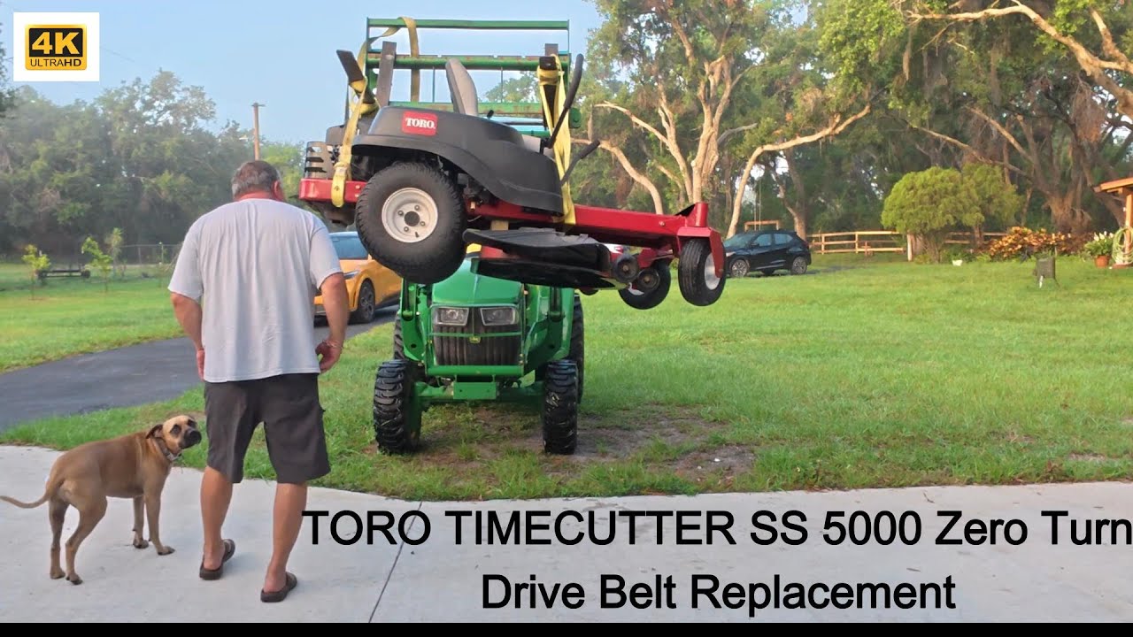 Toro TIMECUTTER SS 5000 Drive Belt Change MADE EASY!! #zeroturnmower # ...