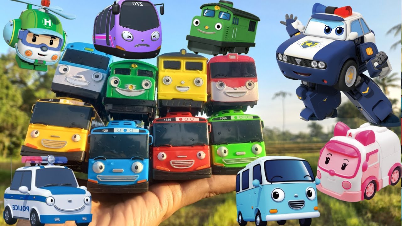 Mencari Mobil Tayo Lani Gani Rogi,Titipo,Genie,Robocar Poli,Amber - YouTube