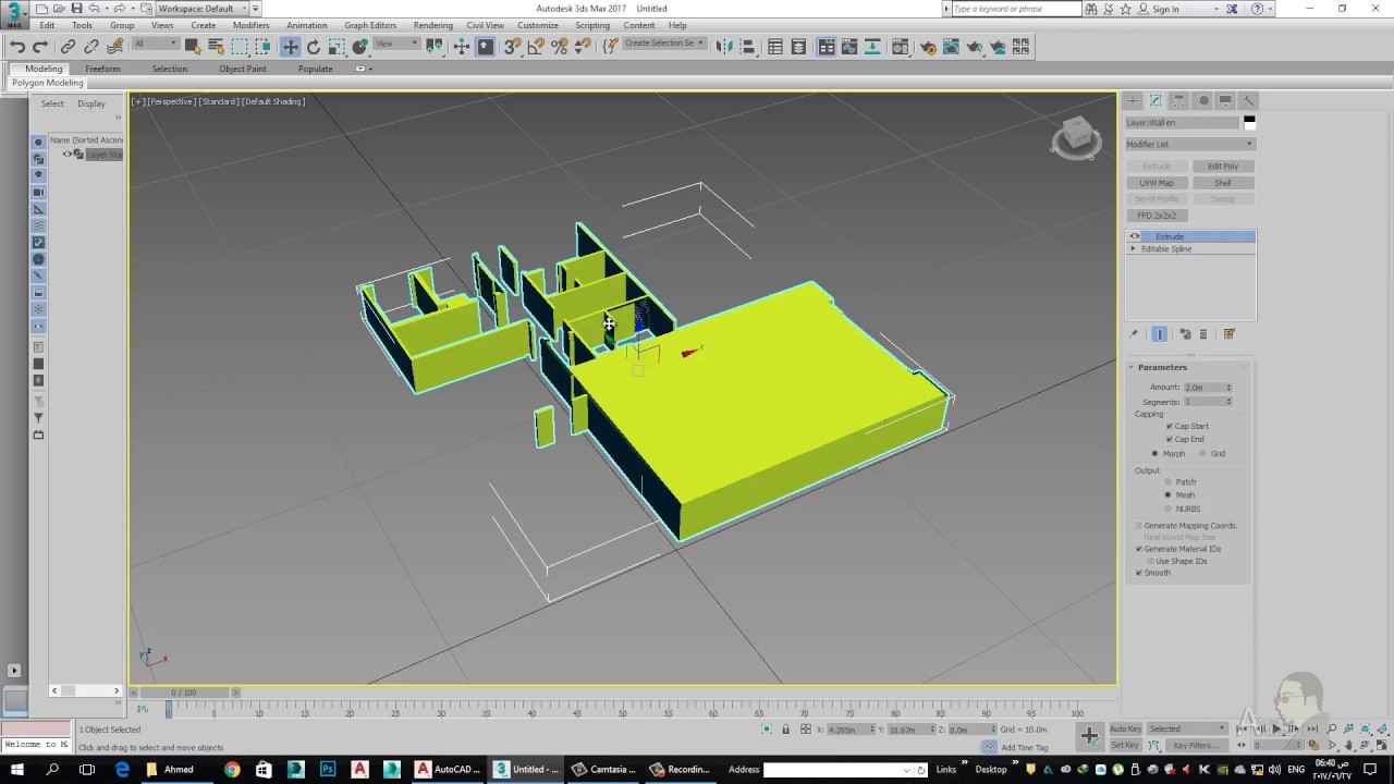 طريقه استيراد الملفات من برنامج Auto cadوتصديرها الى برنامج 3D Max ...