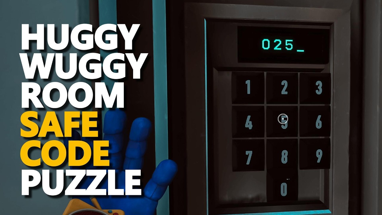 Huggy Wuggy Room Safe Code Puzzle Poppy Playtime Chapter 5 - YouTube