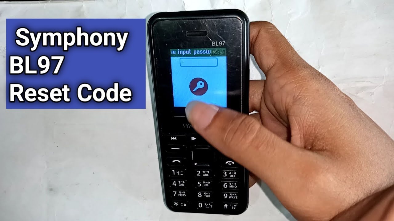Symphony BL97 Reset Code - YouTube