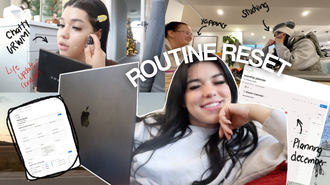 getting back into routine 🫧🤍: new month prep, planning dec., sorting my ...