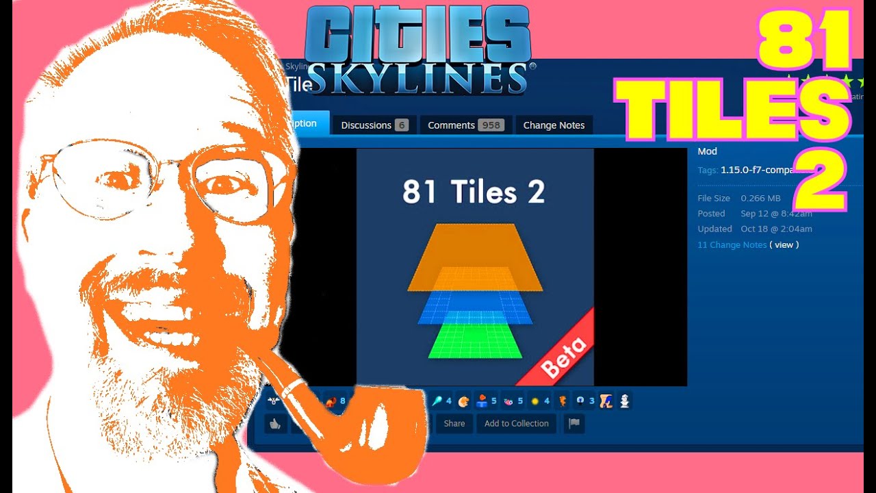 81 Tiles 2 Mod for Cities Skylines - YouTube