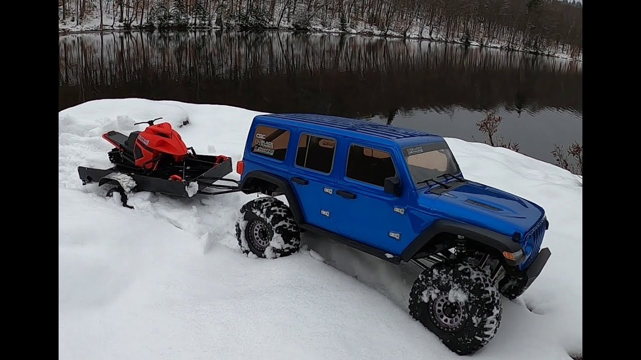 RC SNOWMOBILE ALPHA 6 WHEELIES PRO&ACTION,SCX6 ADVENTURE. - YouTube