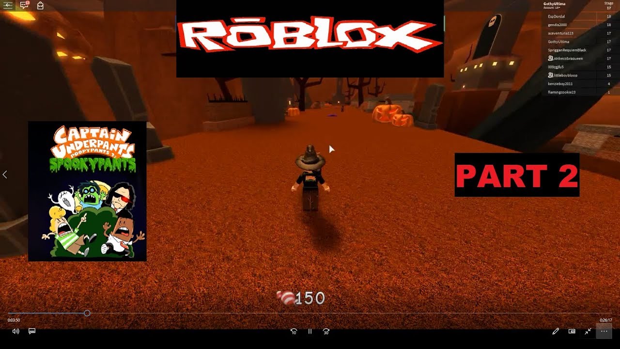 ROBLOX- -CAPTAIN UNDERPANTS POOPYPANTS 2: SPOOKYPANTS- Halloween ...