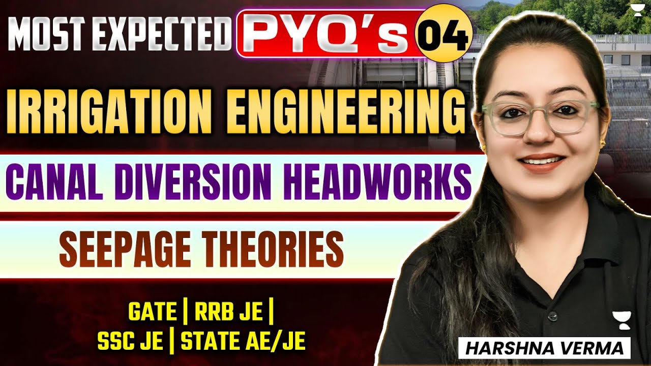 Most Expected PYQ's | 04 | Irrigation Engineering | CE | GATE | RRB JE ...