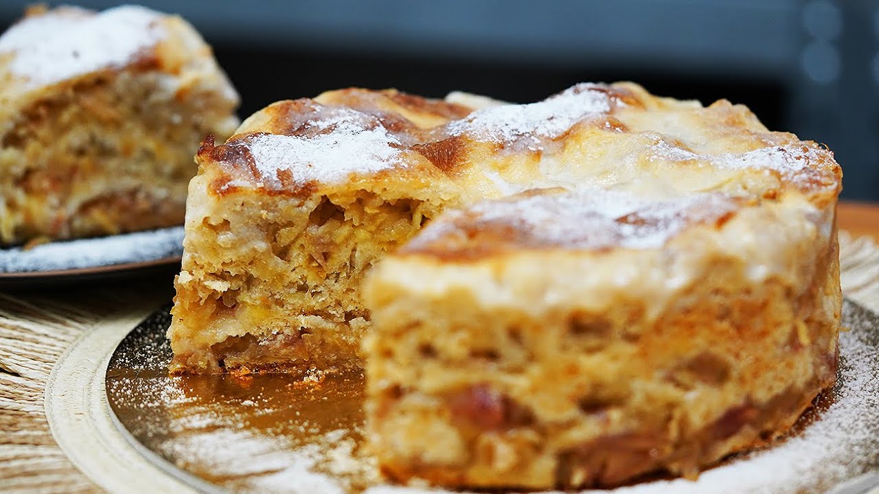 🥧Cea mai apetisantă 🍏 Prăjitură cu Mere cu Cana 🍎 de Post, Rețetă ...