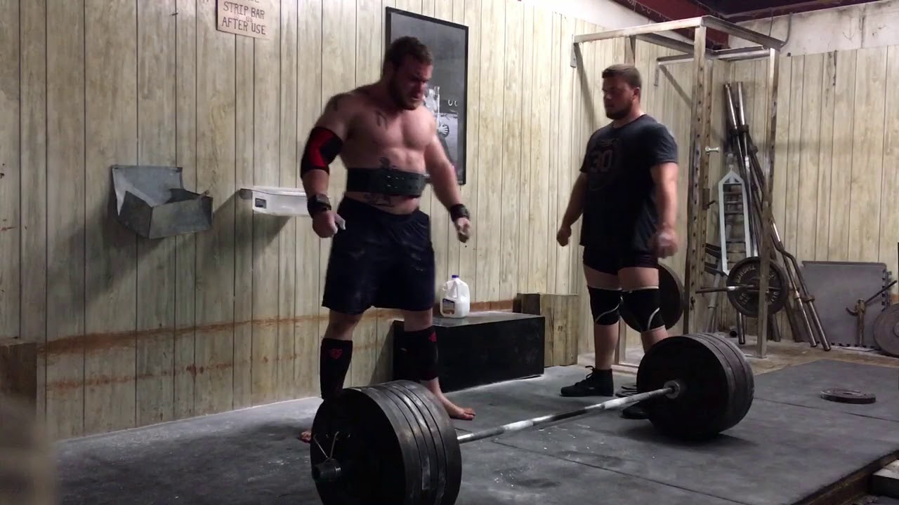Andrew Hause- 696lbs x 6 raw stop and go deadlift PR @20y/o 245lbs BW ...
