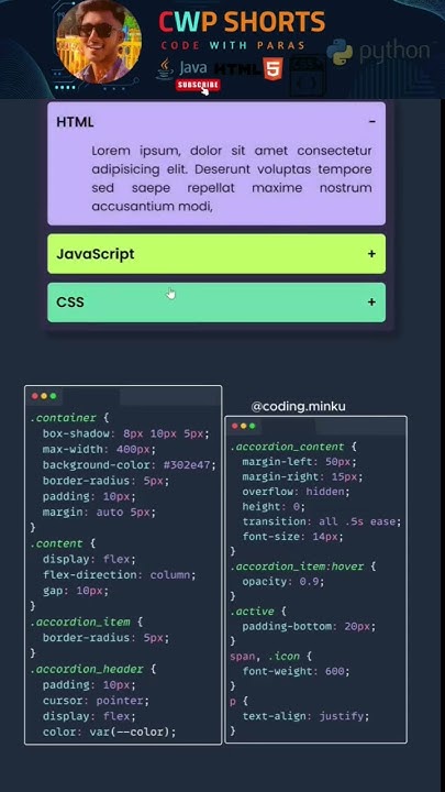 Html Code with CSS||#viral #html #shorts #trending #code #coding #cwp@CodeWithparas-h94 - YouTube