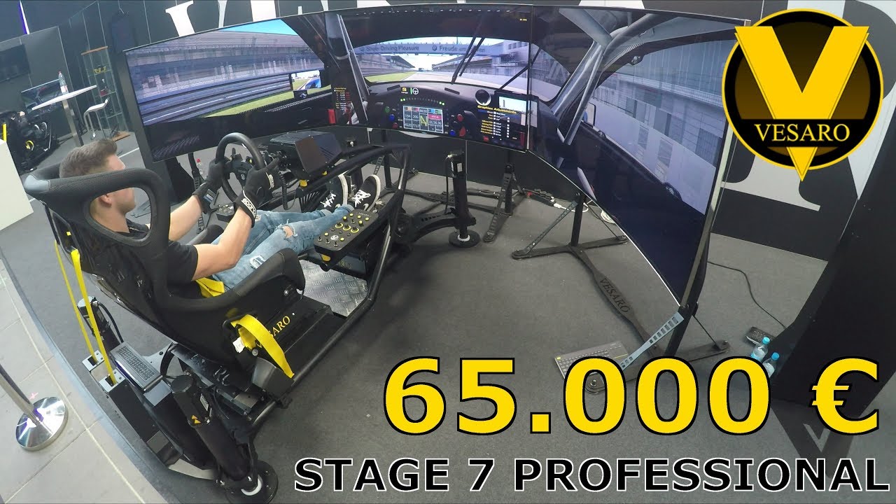 Driving a 65K € Vesaro Stage 7 Professional Motion Simulator + iRacing ...