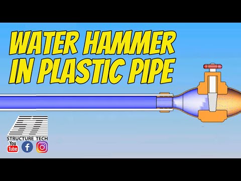 Water Hammer in Plastic Pipe - YouTube