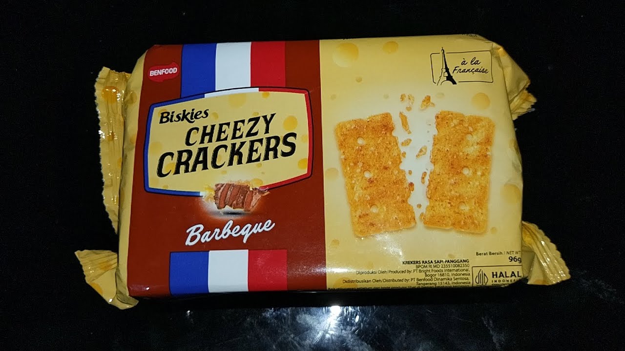 Review Produk #2486 : Biskies Cheezy Crackers Barbeque - YouTube