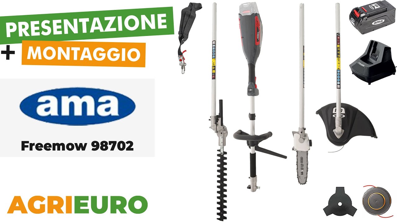 Ama Freemow 98702 - Decespugliatore a batteria multifunzione ...