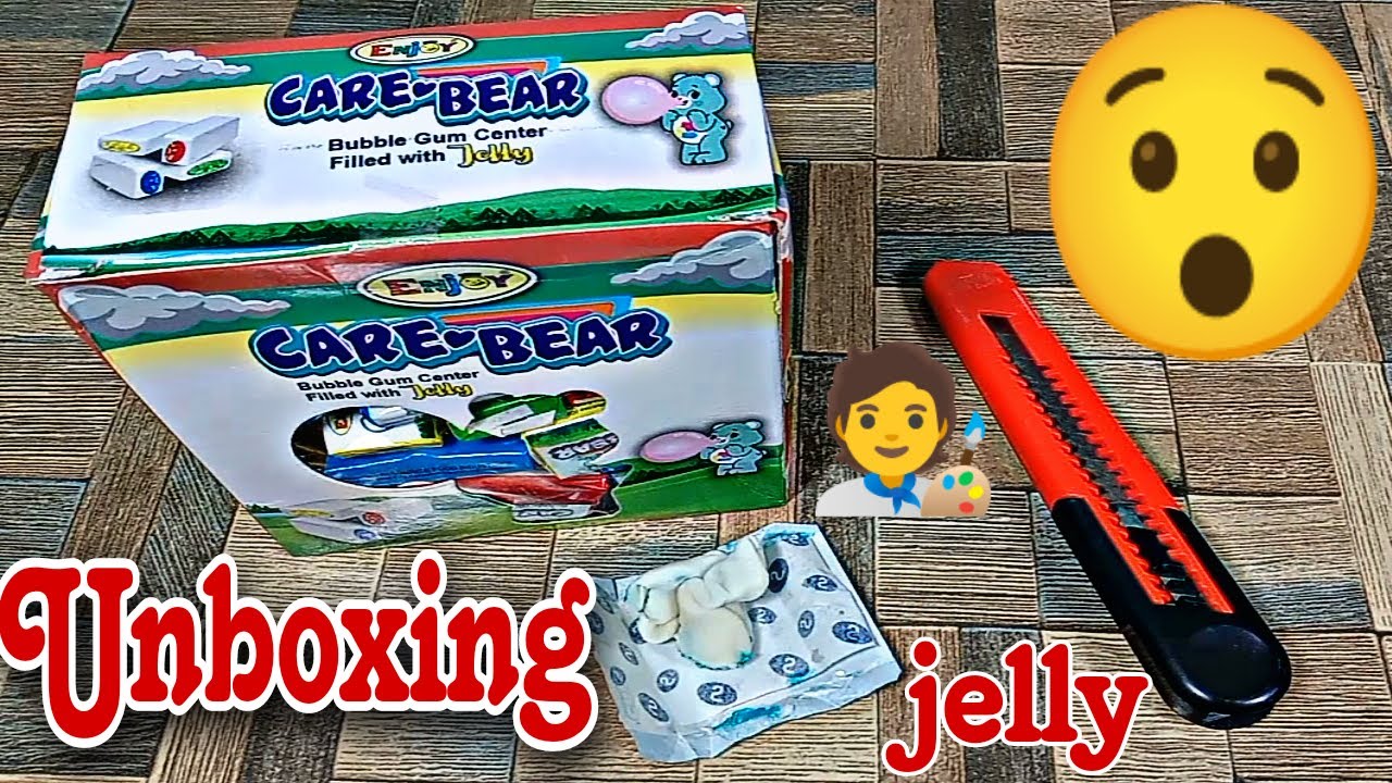 Care Bear | Bubble Gum Center Filled with Jelly | Sajidali Experiment - YouTube