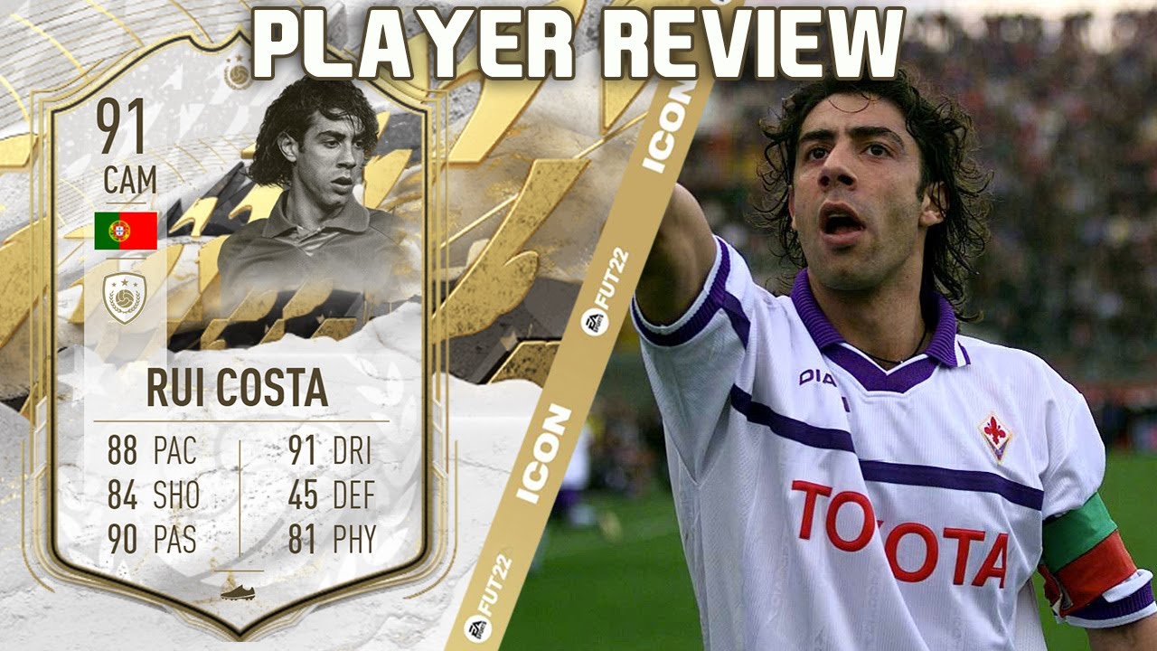 HOW GOOD IS HE?? 🤔 91 ICON MOMENTS RUI COSTA PLAYER REVIEW! FIFA 22 ...