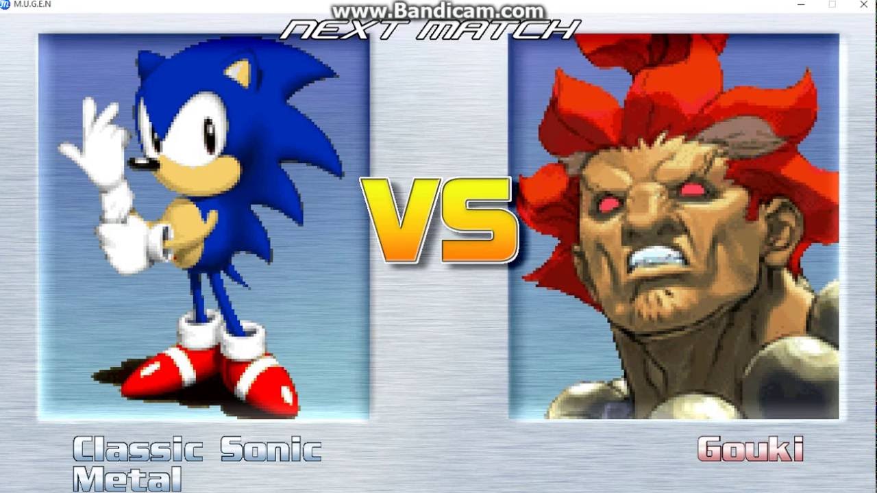 MUGEN Fights 7: Classic Sonic and Metal Soinc Vs Akuma - YouTube