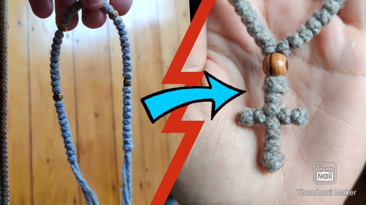 Making A Cross With 8 Strands (Advanced) - YouTube