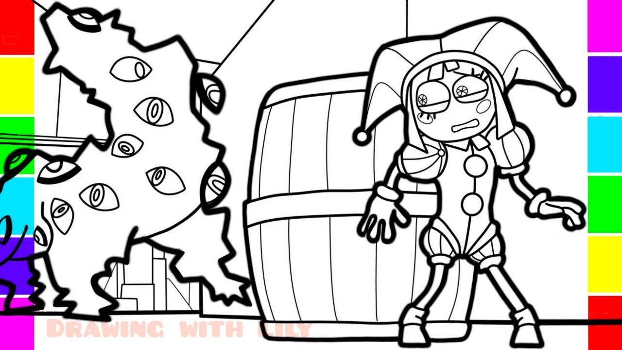 The Amazing Digital Circus Pilot / Pomny hides from Kaufmo Abstracted ...