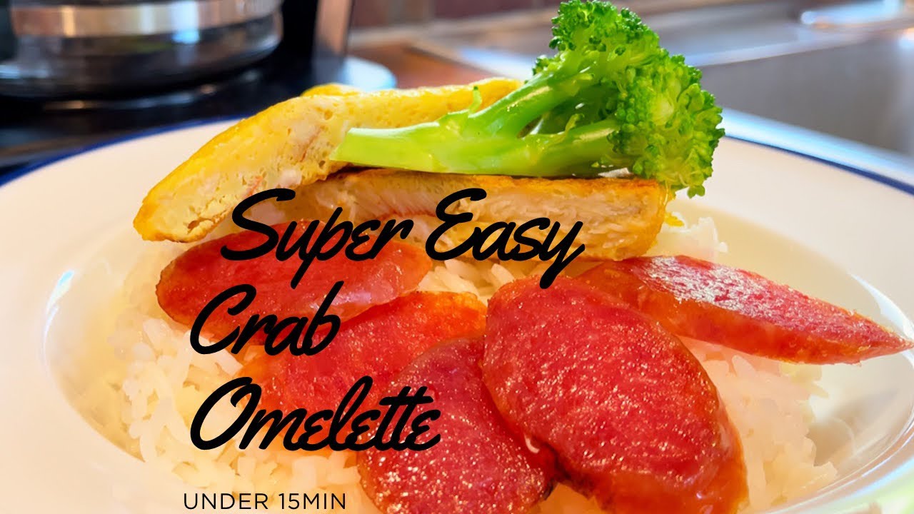 Easy Crab Omelette Recipe For Dinner | How to make Crab Omelet Over ...