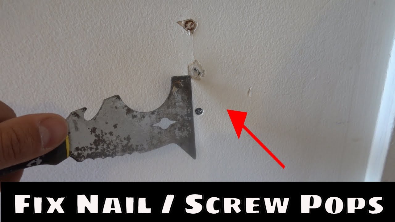 How to fix nail / screw pops - YouTube