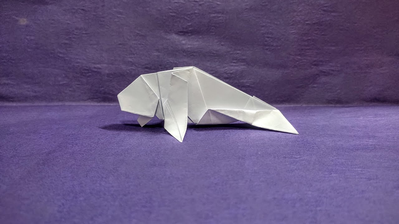 How To Make a paper Origami Dugong Easy step by step - YouTube