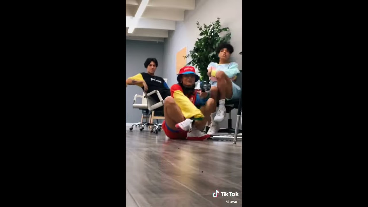 larray with chase hudson & avani during James Charles' Merch Photoshoot ...