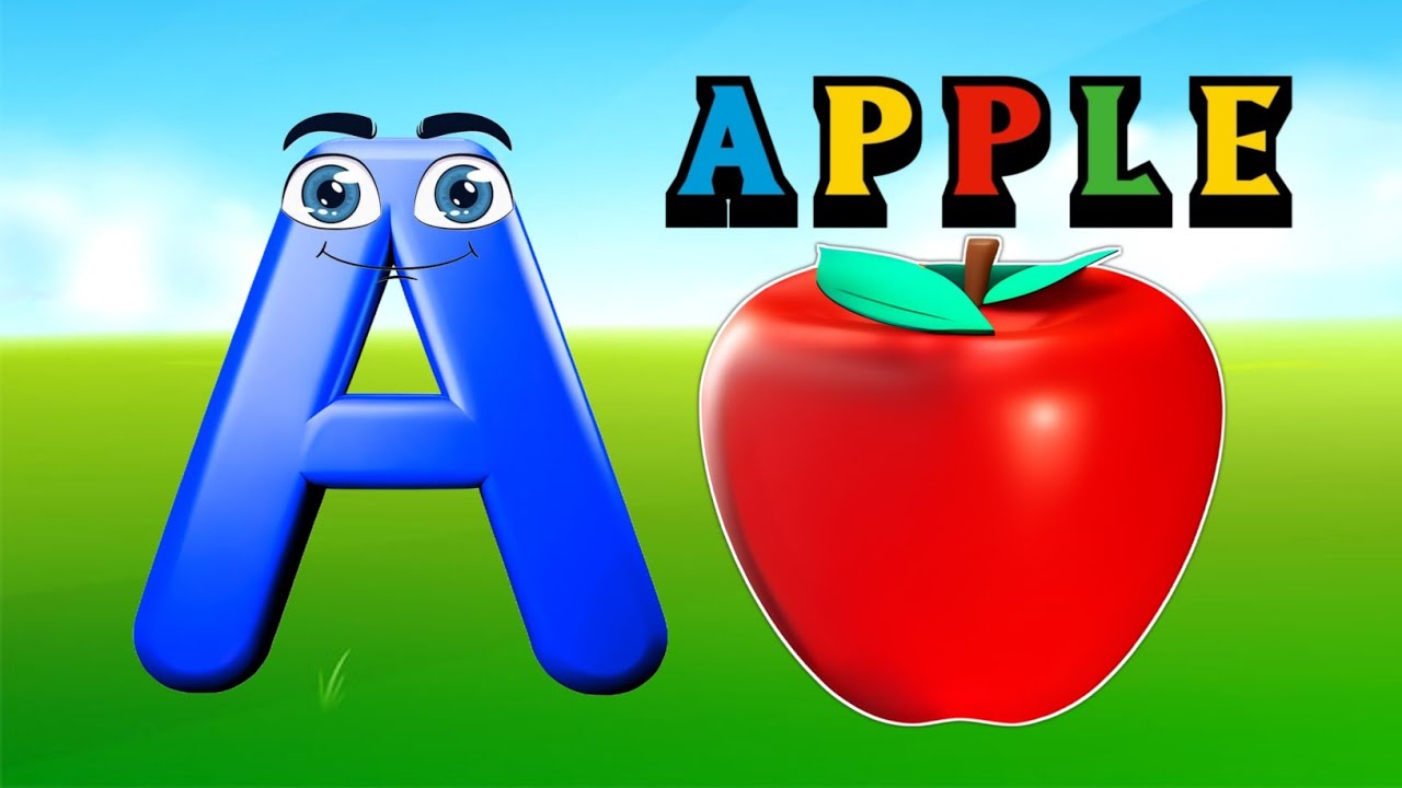 #a for Apple 🍎 cartoon,part (30) phonics videos, children educational ...