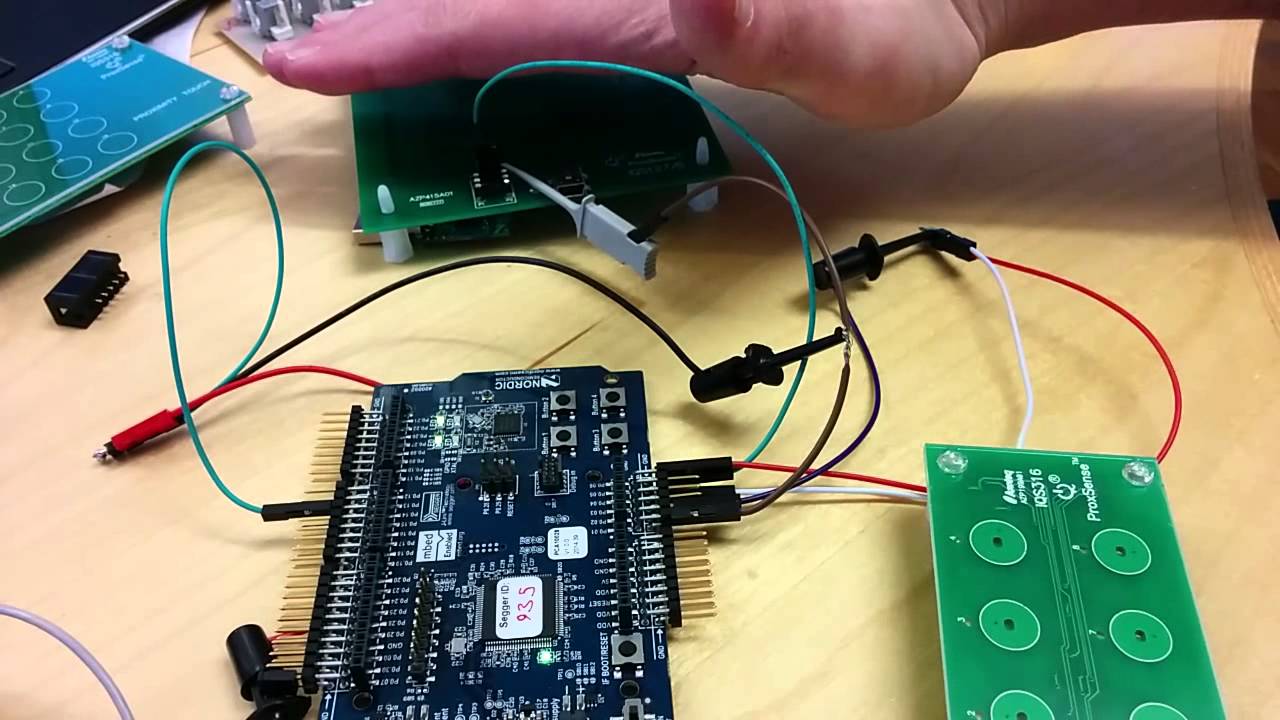 Capsense with the Nordic Semiconductor nRF51822 - YouTube