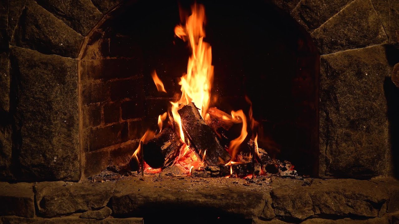 10 Hours | Cozy Crackling Fire Sounds for Sleep & Relaxation | Relaxing ...