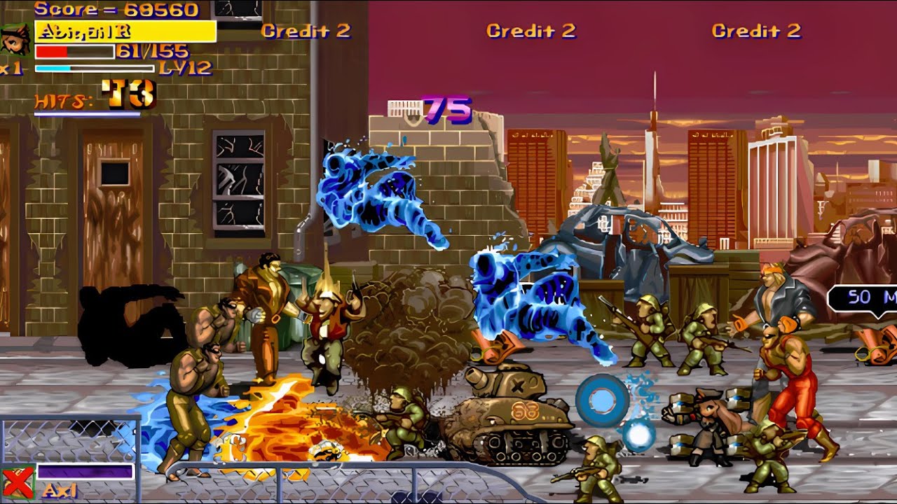 What a Funny Metal Slug Character - Final Fight LNS Playthrough - YouTube