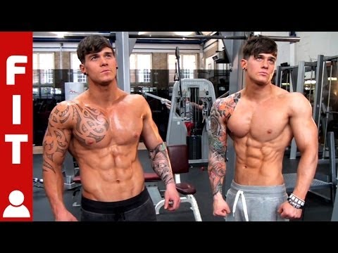 RIPPED MUSCLE TWINS GYM SHOOT - HARRISON TWINS