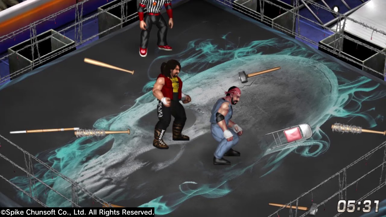 Fire Pro Wrestling World: Max Savage vs. Cactus Jack (Barbed Wire ...