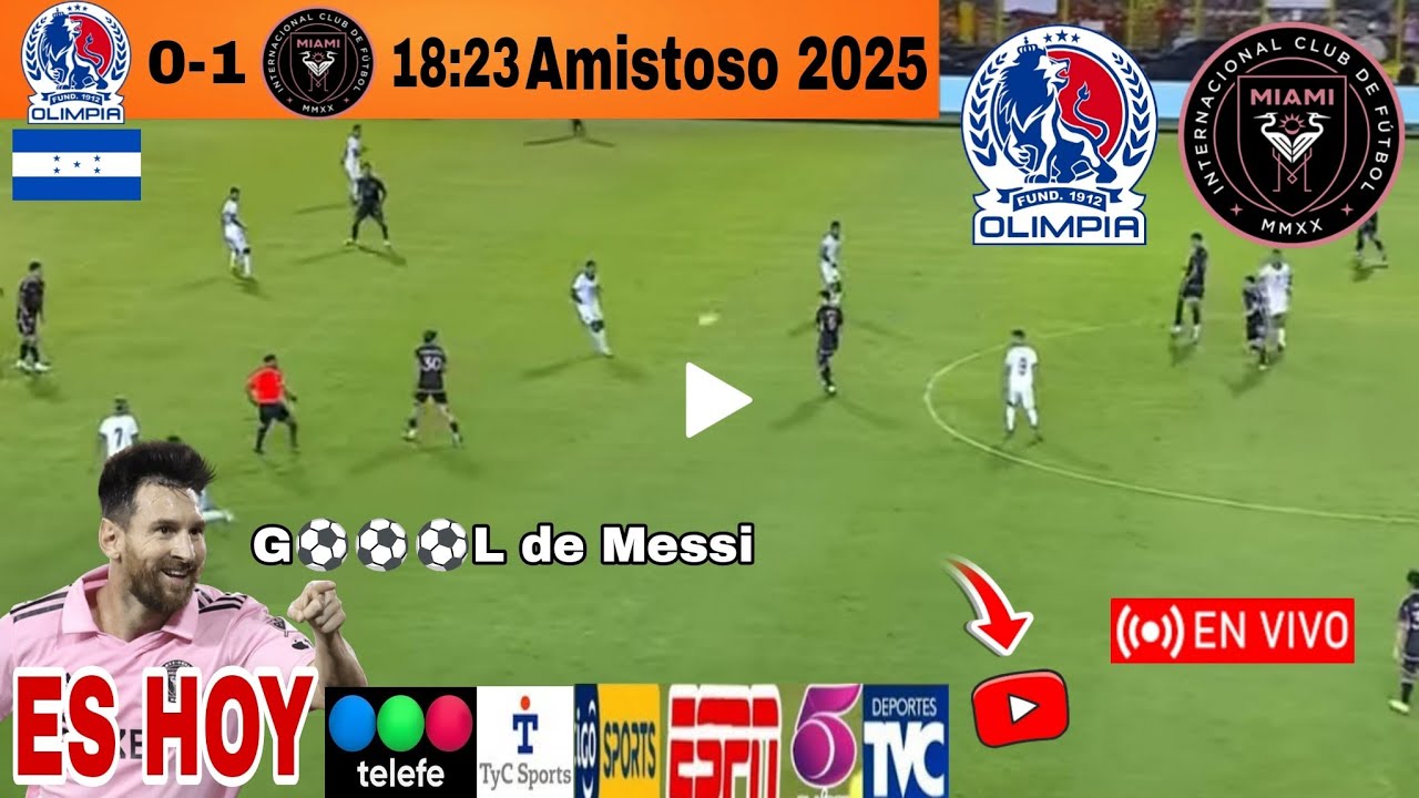 Olimpia vs. Inter Miami en vivo, donde ver, a que hora juega Olimpia vs ...