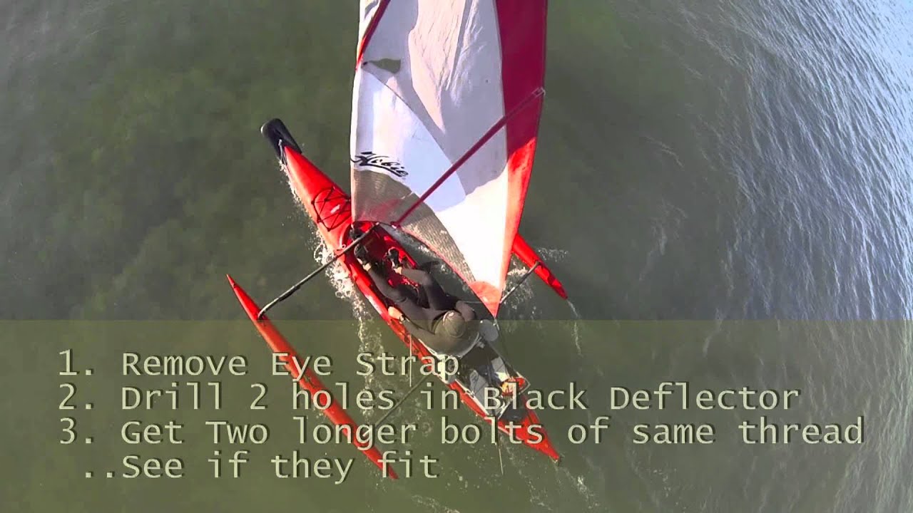 wave deflector for hobie adventure island - YouTube