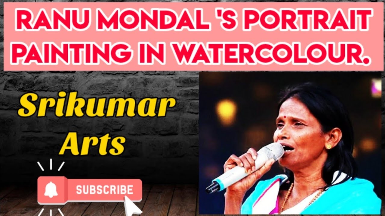 How to Paint a Portrait of Singer Ranu Mondal #srikumararts #ranu ...