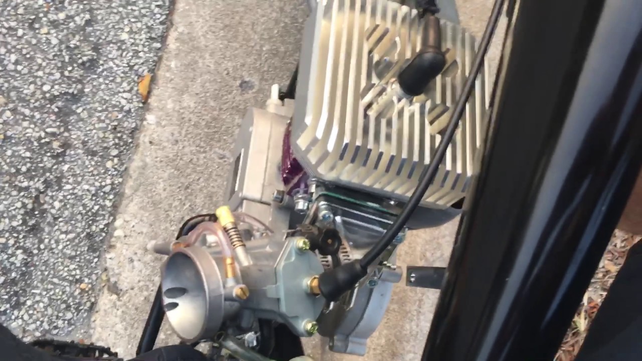 Zeda80 Dio Reed 10,500rpms motorized bicycle 66/80cc - YouTube