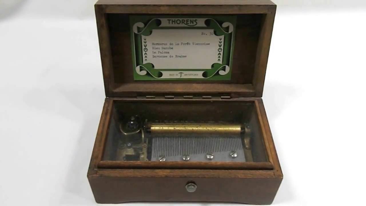 Thorens No. 30 Swiss Music Box Plays Four Songs with 52 Notes - YouTube