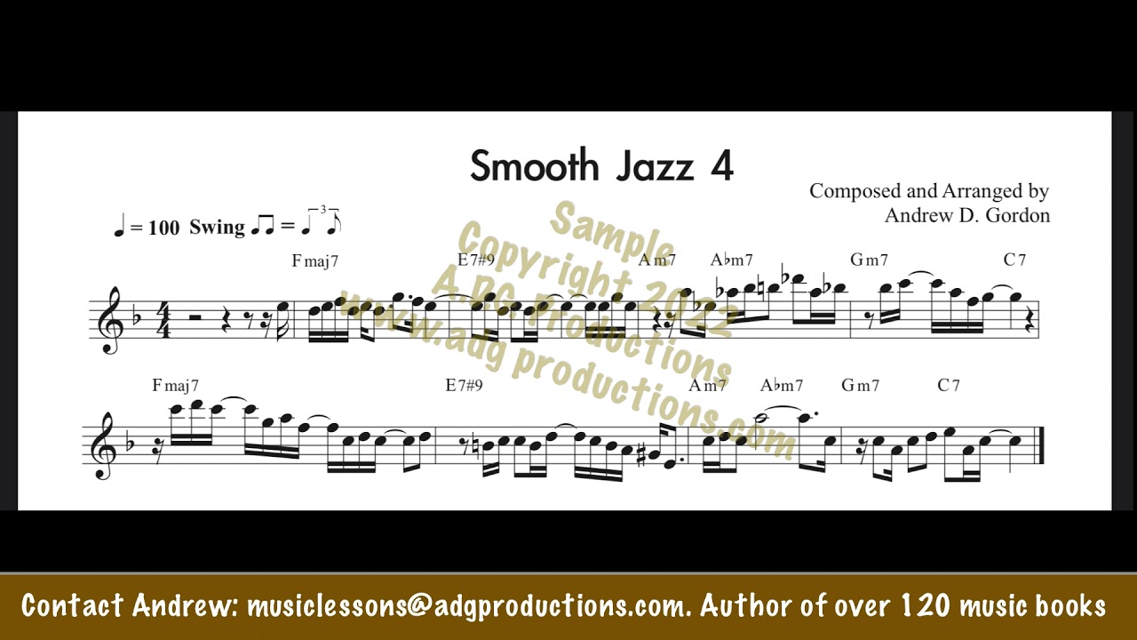 Riffs from the music instructional book 100 Ultimate Smooth Jazz Riffs ...