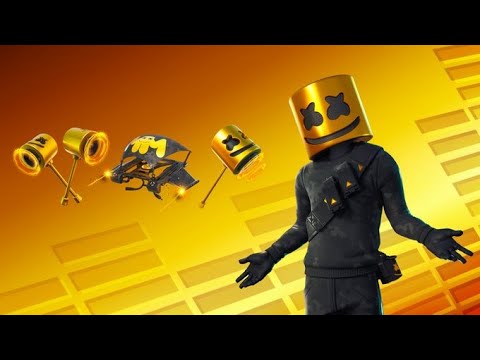 NEW golden marshmello is here in fortnite - YouTube