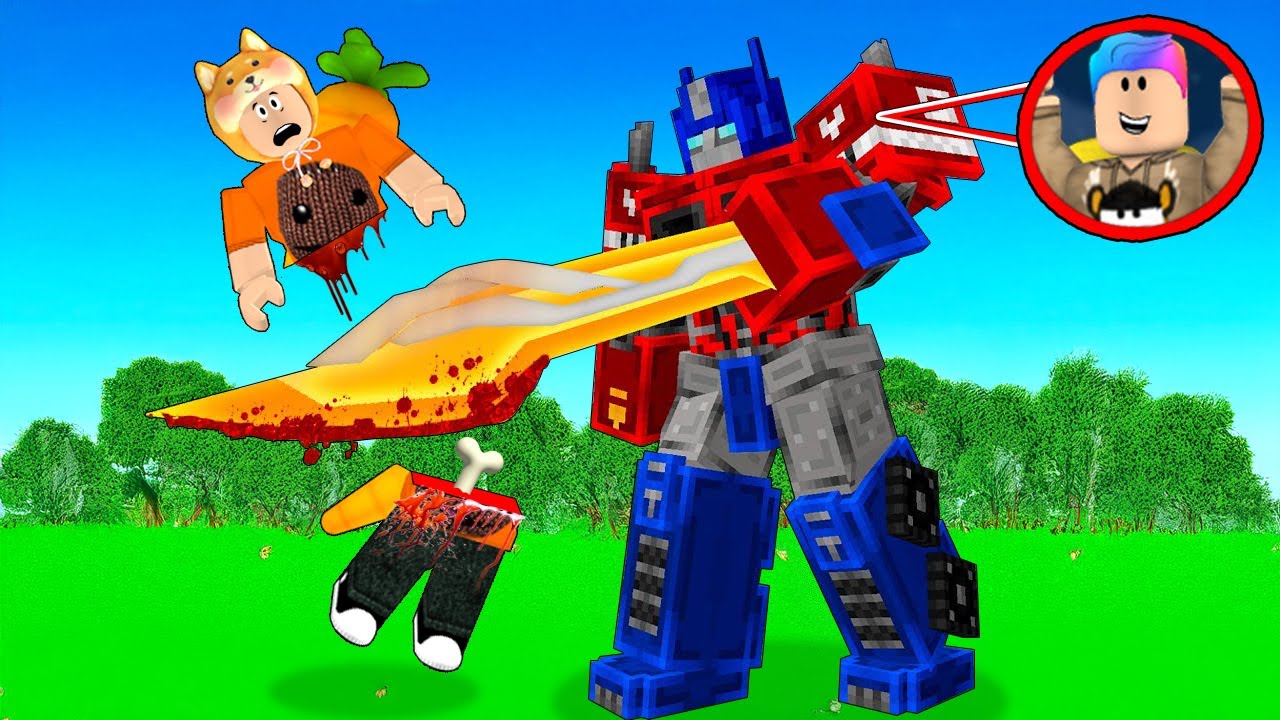 MELOBI JADI ROBOT RAKSAKSA VS SKOBI DAN REXY ROBOT KECIL! - YouTube