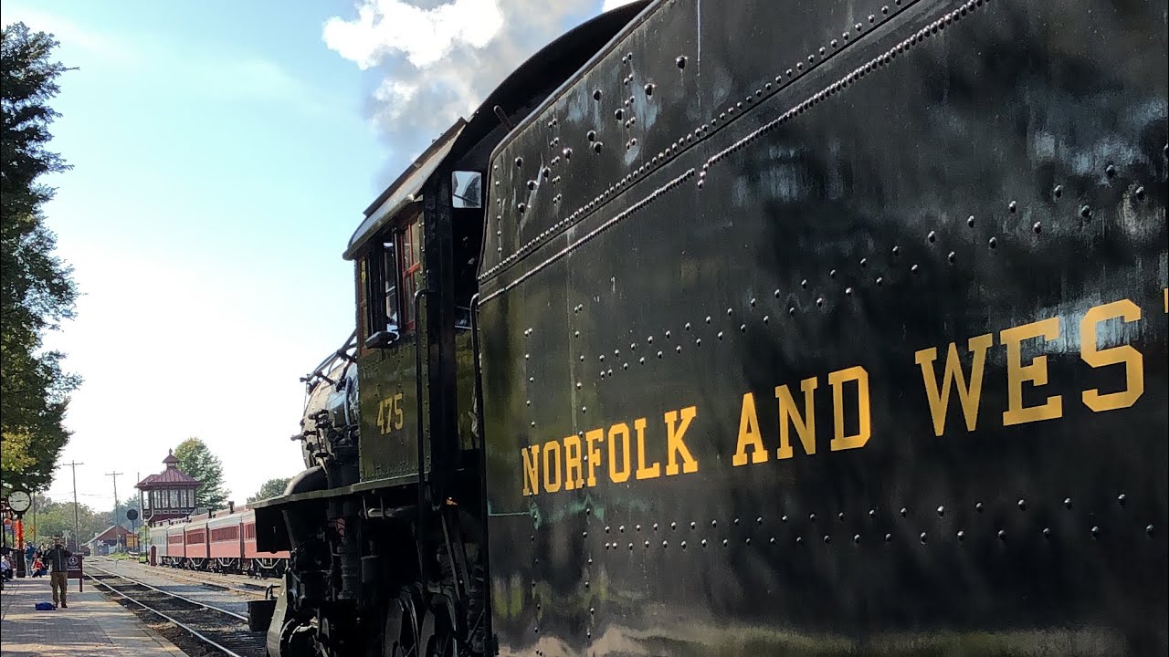 Strasburg Railroad PA , locomotive #475 , Train Ride - YouTube