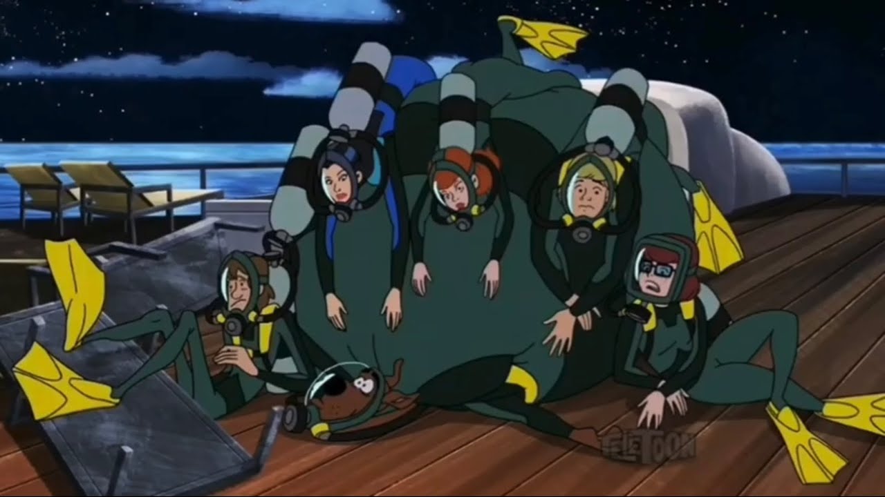 Scooby Doo Inflated Scuba Bounce BAWONG - YouTube