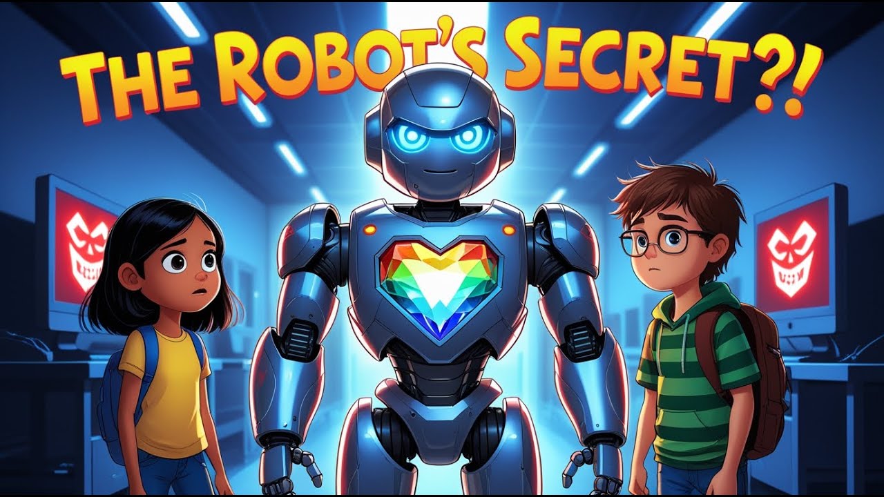 The Robot That Hid a Secret 🤖 | Suspense Kids Story of AI vs Human ...