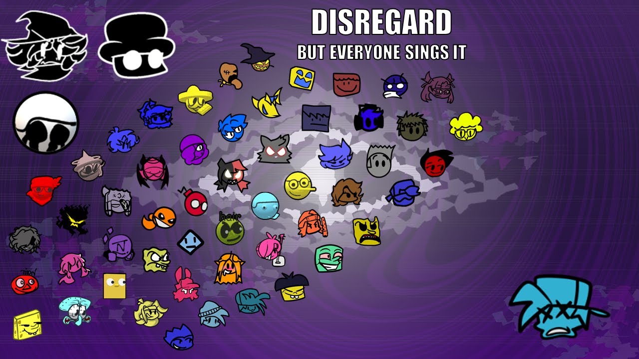 FNF - Disregard, but every turn, a different character sings it ...