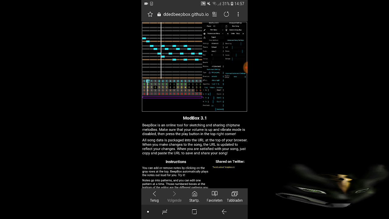 Making a tune on ModBox (BeepBox) - YouTube