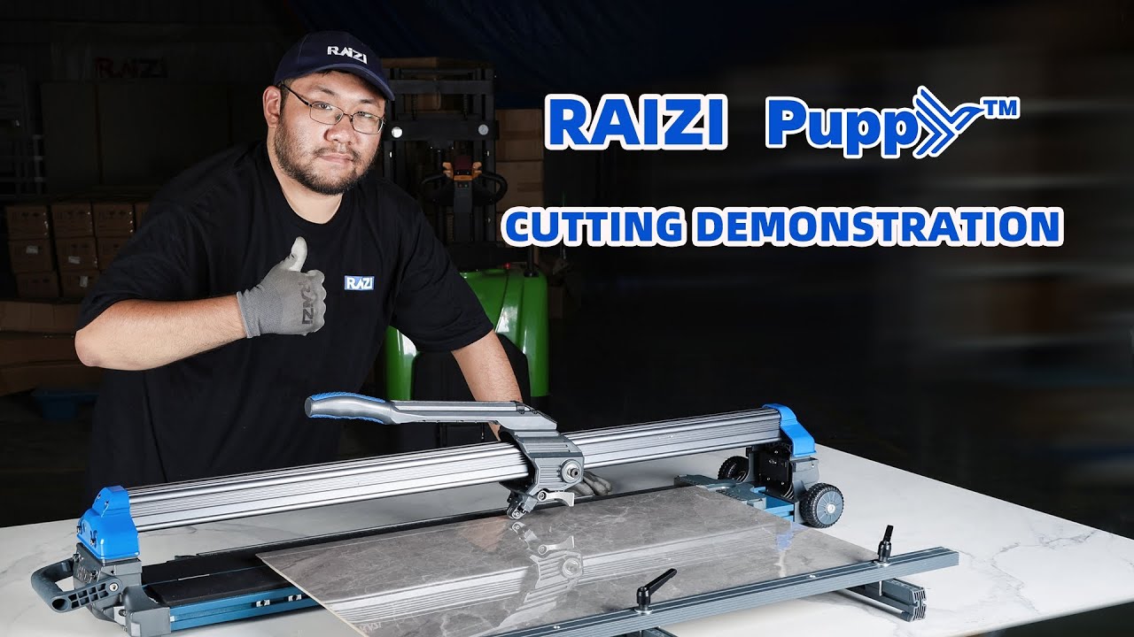 Raizi Puppy™ Manual Tile Cutter Cutting Demonstration - YouTube