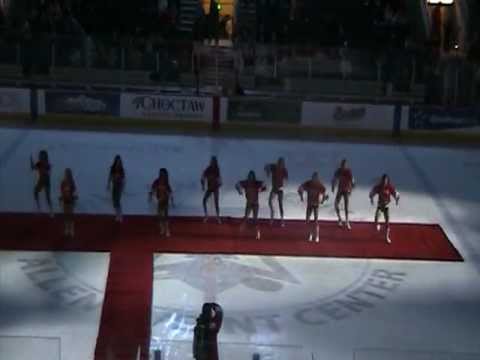 Allen Americans Ice Angels - Whip My Hair! - YouTube