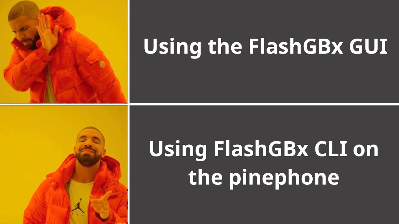 How to use the FlashGBx CLI... on the pinephone - YouTube