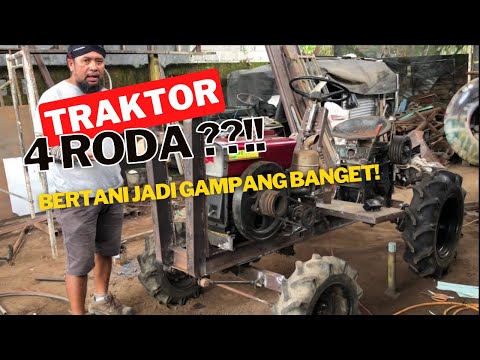 SOLUTIP!!! TRAKTOR RODA 4 RAKITAN INJAFA BIKIN KERJAAN ENTENG. BELUM KELAR SUDAH ADA YG PESAN